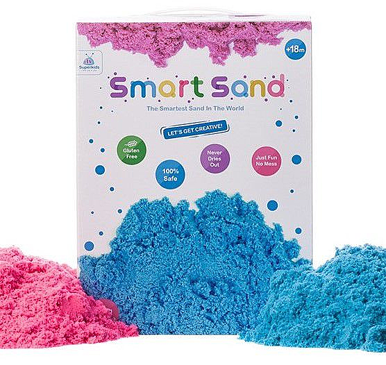 די-סטור | משחקים ופתרונות - לא רק לילדים | SMART SAND חול קינטי צבעוני כחול וורוד 2 ק''ג | חומרים